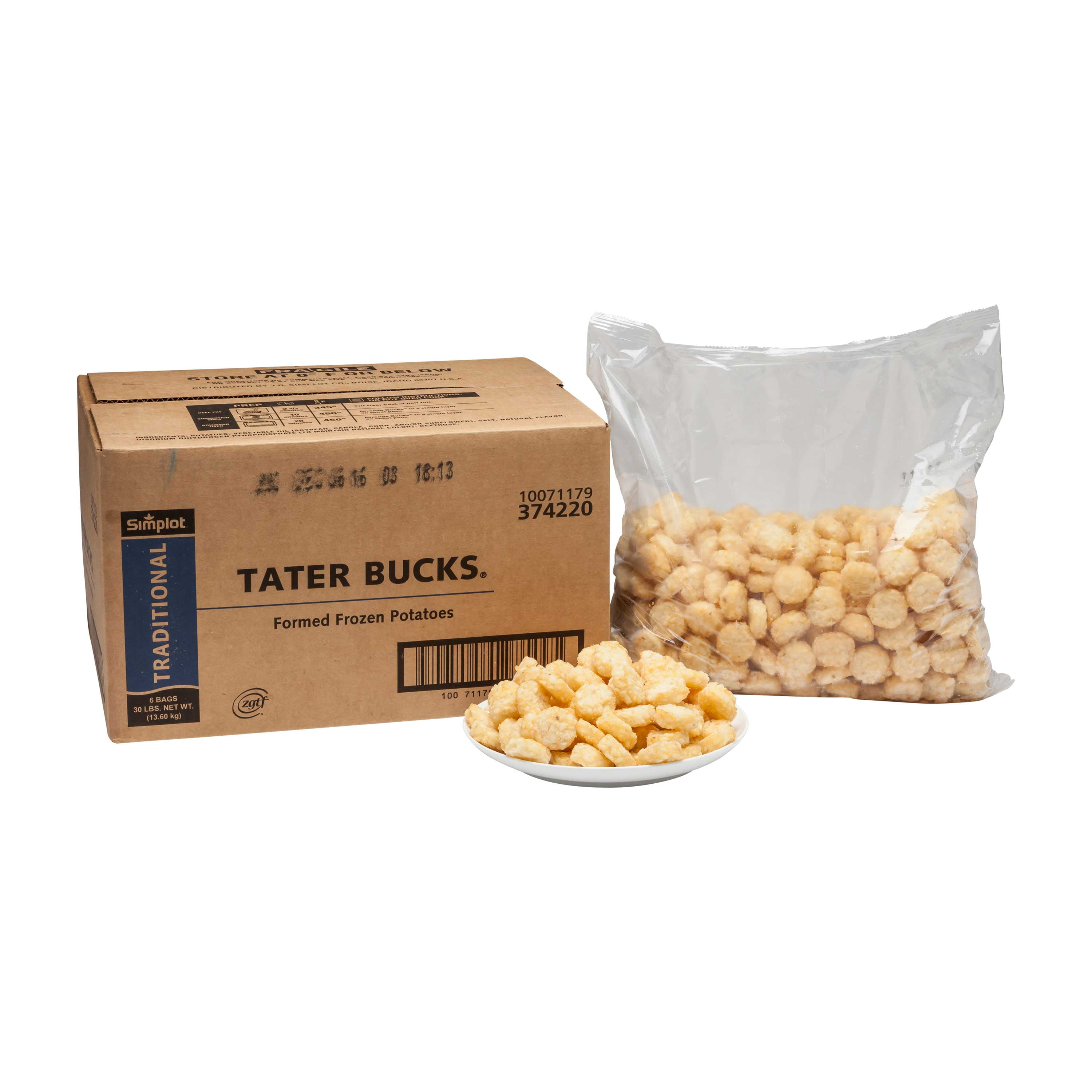 Simplot Tater Bucks, 5 Pound - 6 per case. - Walmart.com