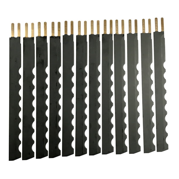 7" Wave Edge Teflon Coated Blade For Eastman Cutting Machine - 12/Pk ...