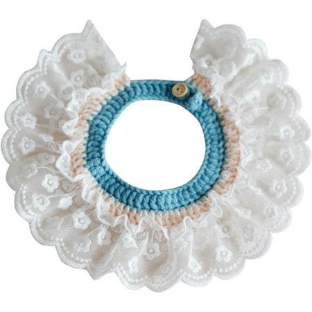 Pet Neck Ring Wear- High Stability Lace Neckerchief Pet Cats for Daily ...