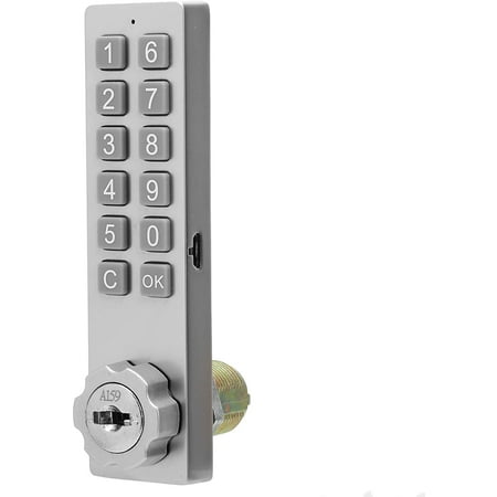 Durable Digital Password/Key 2 in 1 Cabinet Lock，Zinc Alloy Anti-theft ...