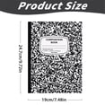 1 Pack 9.7 x 7.4 in Composition Notebook Wide Ruled, 200 Pages (100 ...