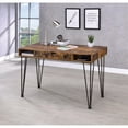 Coaster Company Writing Desk, Antique Nutmeg/Dark Bronze - Walmart.com