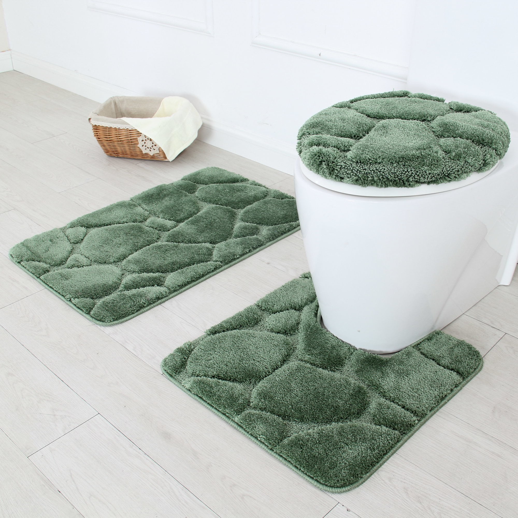 3PC bath mat RIVER ROCKS - Walmart.com