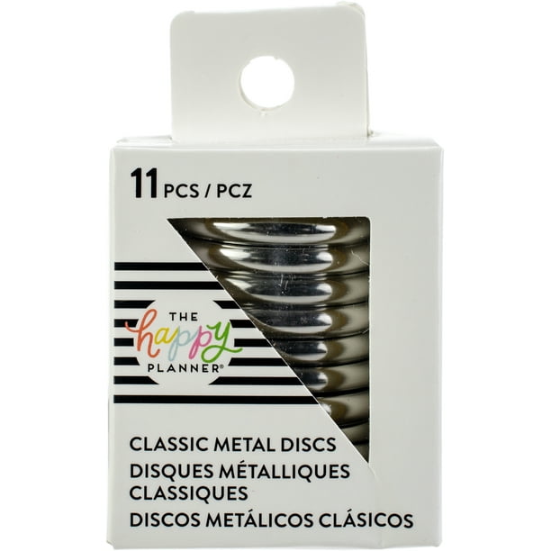 Happy Planner Medium Metal Expander Discs 11/Pkg-Silver - Walmart.com