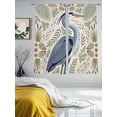 Cartoon Egret Sheer Curtains for Living Room Bedroom Country Bird ...