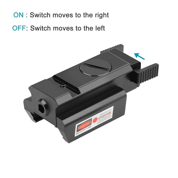 Mini mira láser de punto rojo para Rifle, pistola de aire manual, mira ...