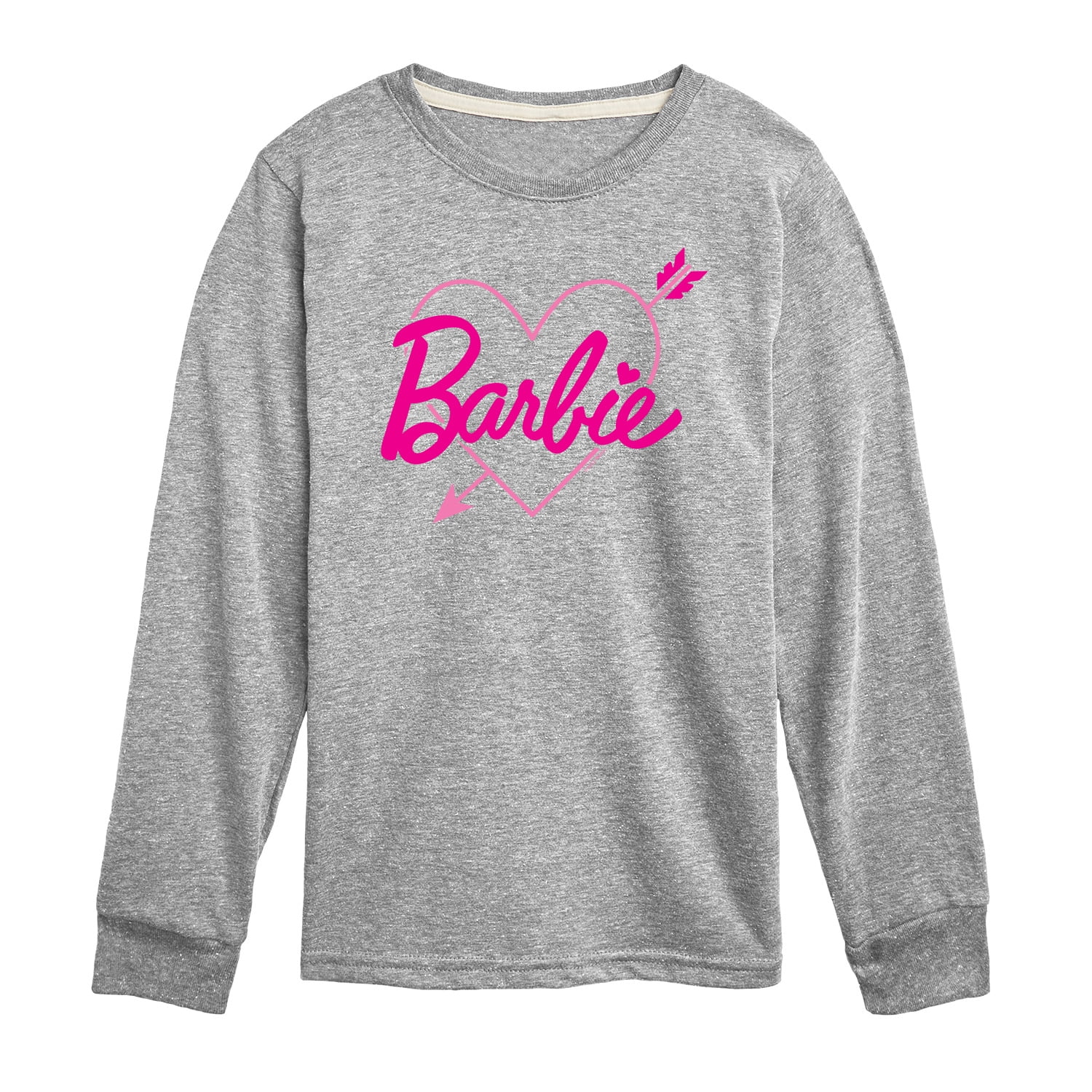 Barbie - Barbie Arrow Heart Logo - Toddler And Youth Long Sleeve ...