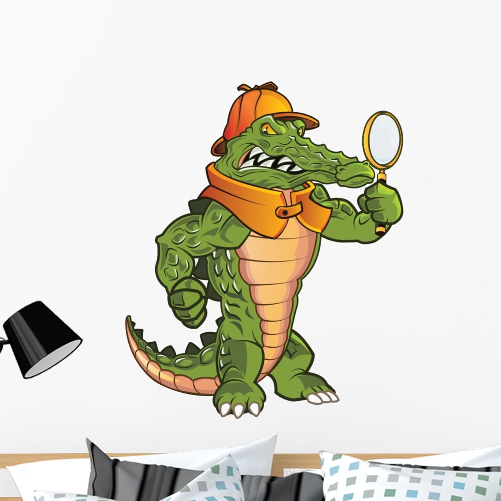 Investigator Gator Wall Decal Sticker by Wallmonkeys Peel and Stick ...