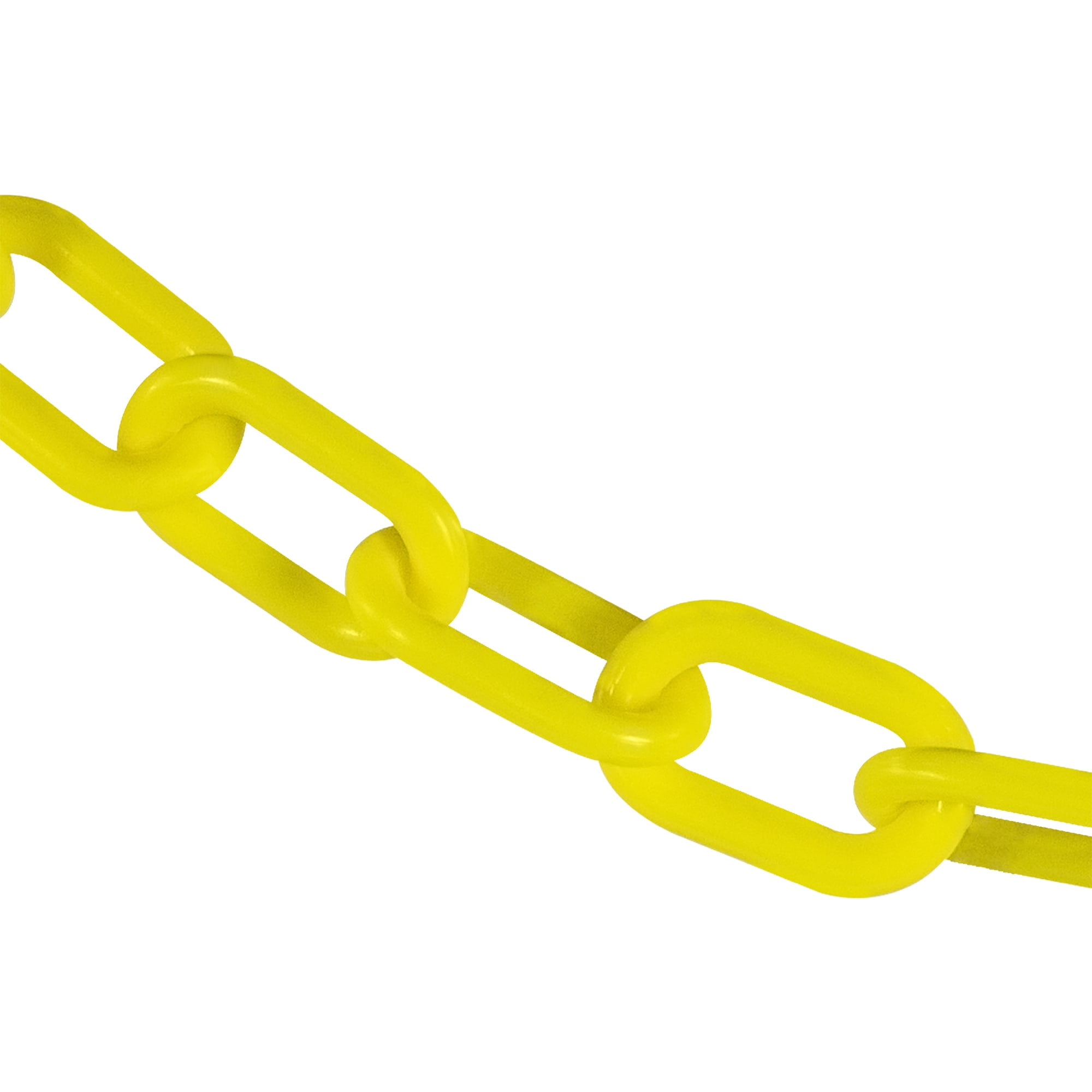2 Inch x 100 Feet Yellow Heavy Duty Plastic Safety Chain - Walmart.com