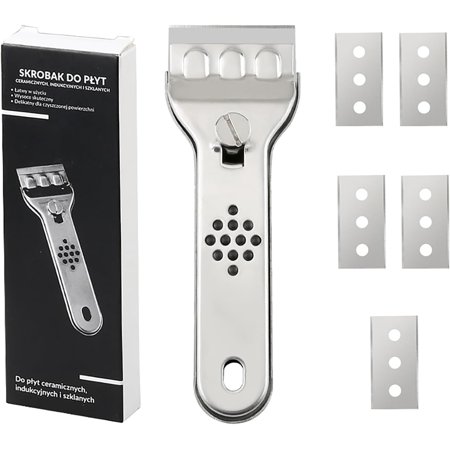 Cooktop Scraper,Multi-Purpose Scraper Cleaning Tool,Razor Holder for ...