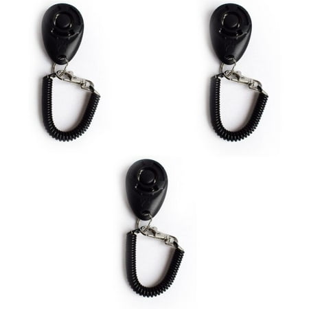 JinsintoDog Clickers [3 Pack], Dog Clicker with Bungee Strap & Large ...