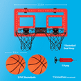 Over-the-Door Basketball Dual Hoop, Indoor Sports Game, Plastic, for ...