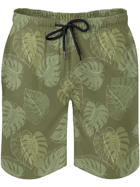 SOMER Men's Long Swim Trunks & Swimsuit with Mesh Lining, Quick Dry ...