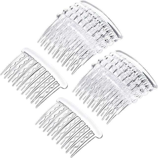 12 Pieces Plastic Teeth Hair Combs Tortoise Side Comb Hair Accessories ...