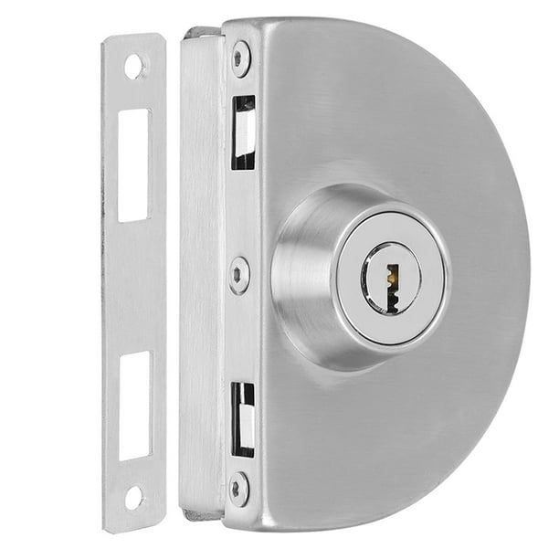 Safety Door Lock,Stainless Steel Single Glass Door Lock Semicircle Door ...