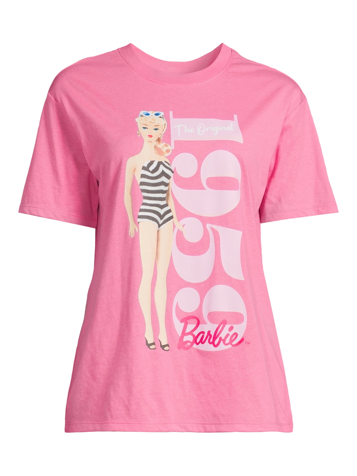 Mattel Barbie Original Juniors Short Sleeve Graphic T-Shirt Mattel Barbie Original Juniors Short Sleeve Graphic T-Shirt
