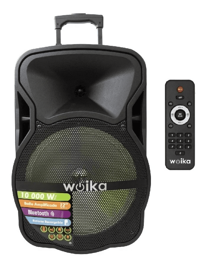 Bocina 12 Pulgadas Recargable Woika BAF026 | Bodega Aurrera en línea