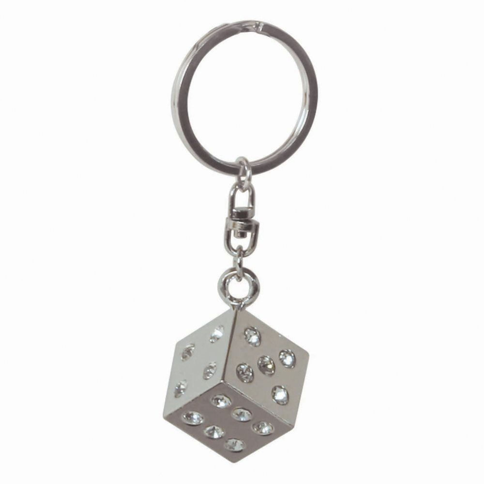 Crystal Dice Die Cast Zinc Key Chain - Walmart.com