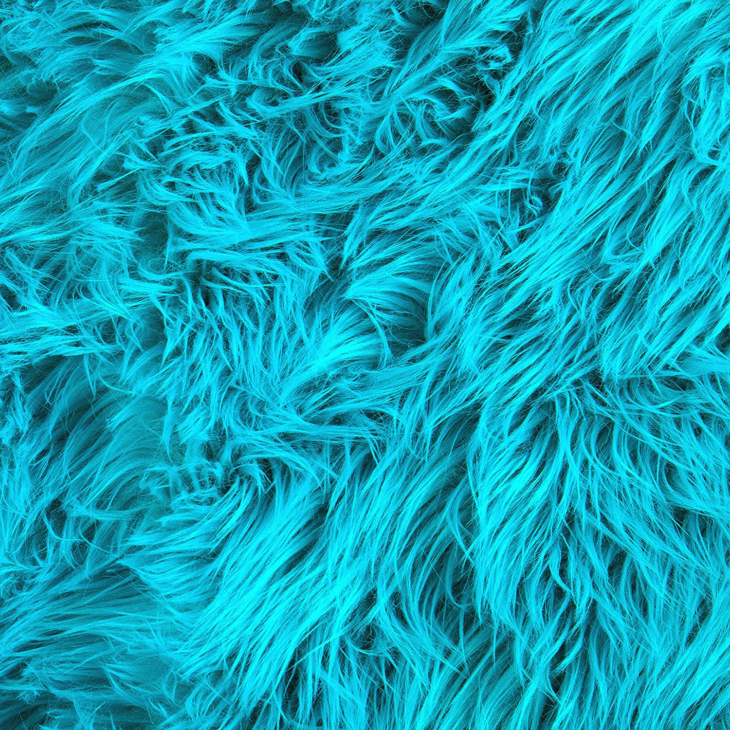 FabricLA Shaggy Faux Fur Fabric - 20" X 20" Inches Pre Cut - Use Fake ...