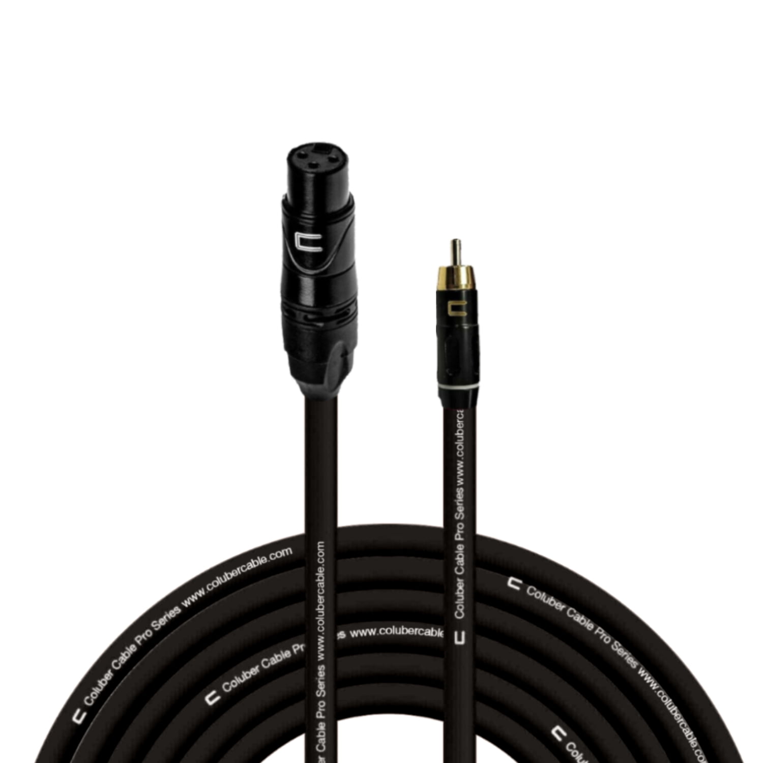 Coluber Cable Unbalanced XLR Female Cable to RCA Male - Pro 3-Pin ...