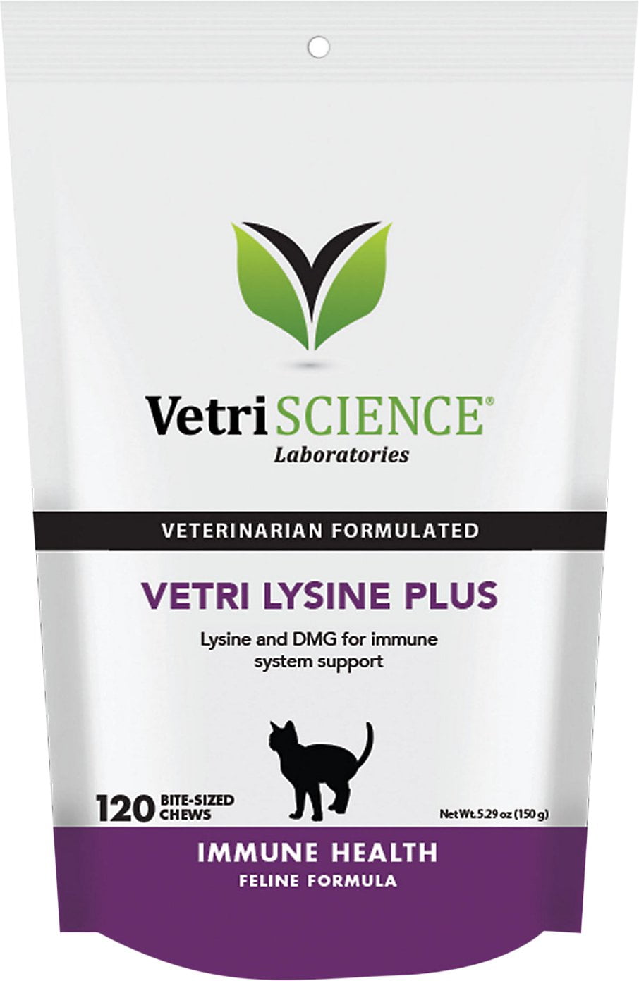 VetriScience Laboratories Vetri Lysine Plus, Immune Support Supplement ...