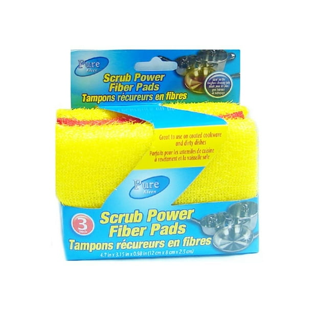 Pure Kleen Scrub Power Fiber Pads (3 In 1 Pack) 307044 - Walmart.ca