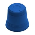 Bloem 12-in Saturn Round Resin Planter with Saucer - Classic Blue ...