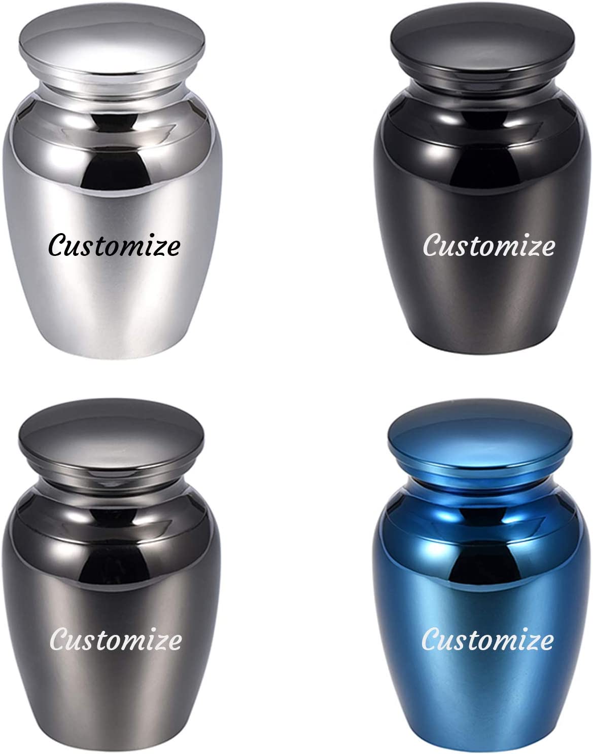 Mini Memorial Urn Engravable Cremation Urns for Human Ashes Small ...
