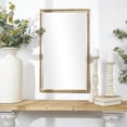 CosmoLiving by Cosmopolitan 24" x 40" Gold Beaded Wall Mirror - Walmart.com