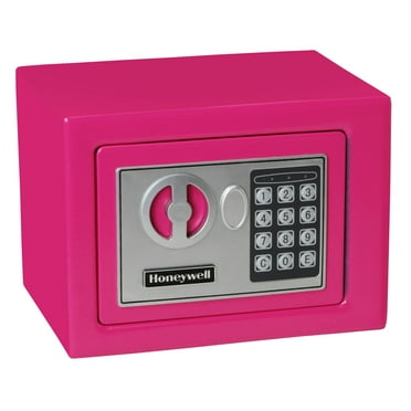 Honeywell Safes, 0.15 Cu ft, Pink Compact Steel Digital Lock Security ...