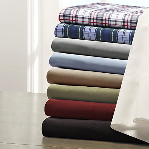 madison park essentials micro splendor solid sheets - Walmart.com