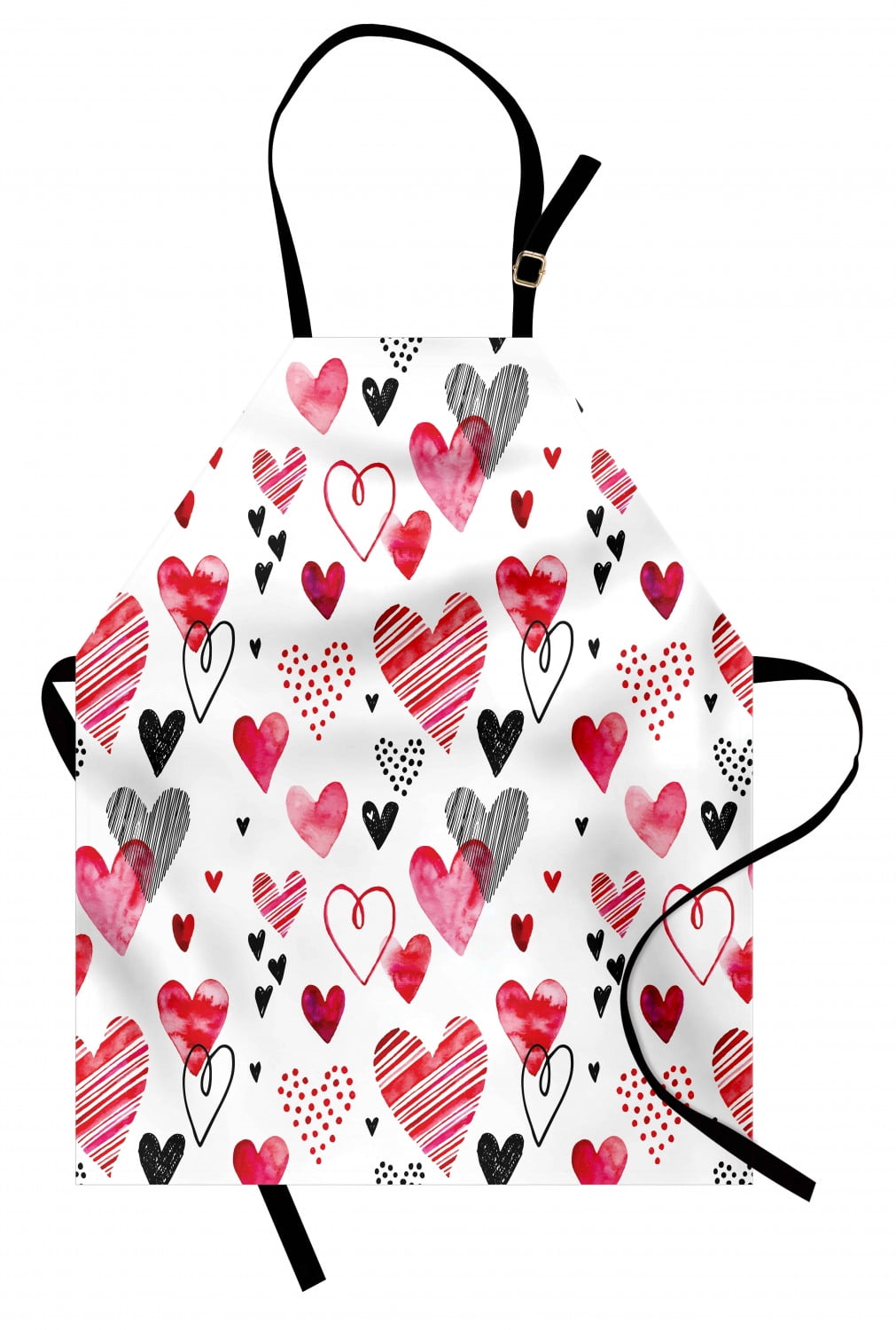 Valentine Apron Different Types of Heart Shapes Romance Love Theme ...
