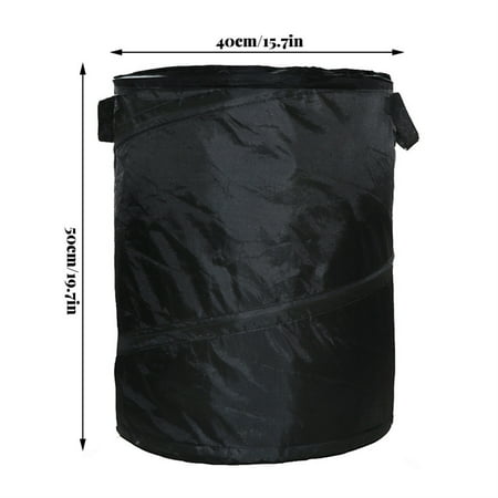 Garden Trash Can Folding Reusable Garbage Leaf Weed Basket Tool Waste ...