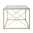 Coffee Tables, Larden Mirror-Top Cocktail Table, Gold Wooden Coffee ...