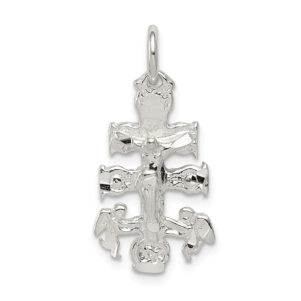 FB Jewels Sterling Silver Cara Vaca Crucifix Pendant - Walmart.com