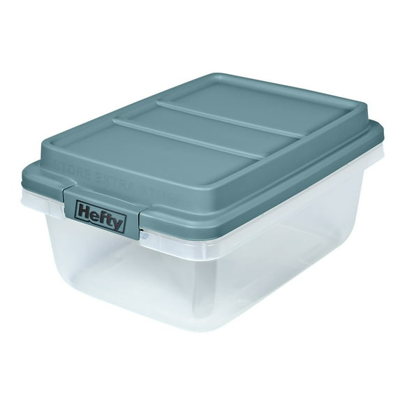 Hefty Qt. Hi-rise Lid Clear Storage Bin