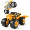 Monster Jam JCB Digatron Monster Truck and Dirt Bike Vehicle 2-Pack, 1: ...