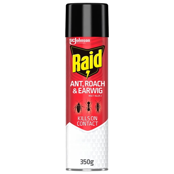 Raid Ant, Roach, and Earwig Insect Killer, Kills Bugs on Contact, for ...