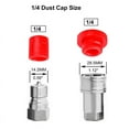 ISO-B 1/4 Hydraulic Quick Coupler Male Dust Cap and Female Plug Cover ...