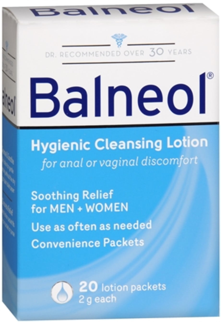 Balneol Hygienic Cleansing Lotion Packets 20 Each (Pack of 4) - Walmart.com