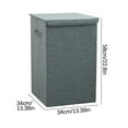 Dirty Clothes Bucket With Special Cover Storage Box Fabric Foldable ...