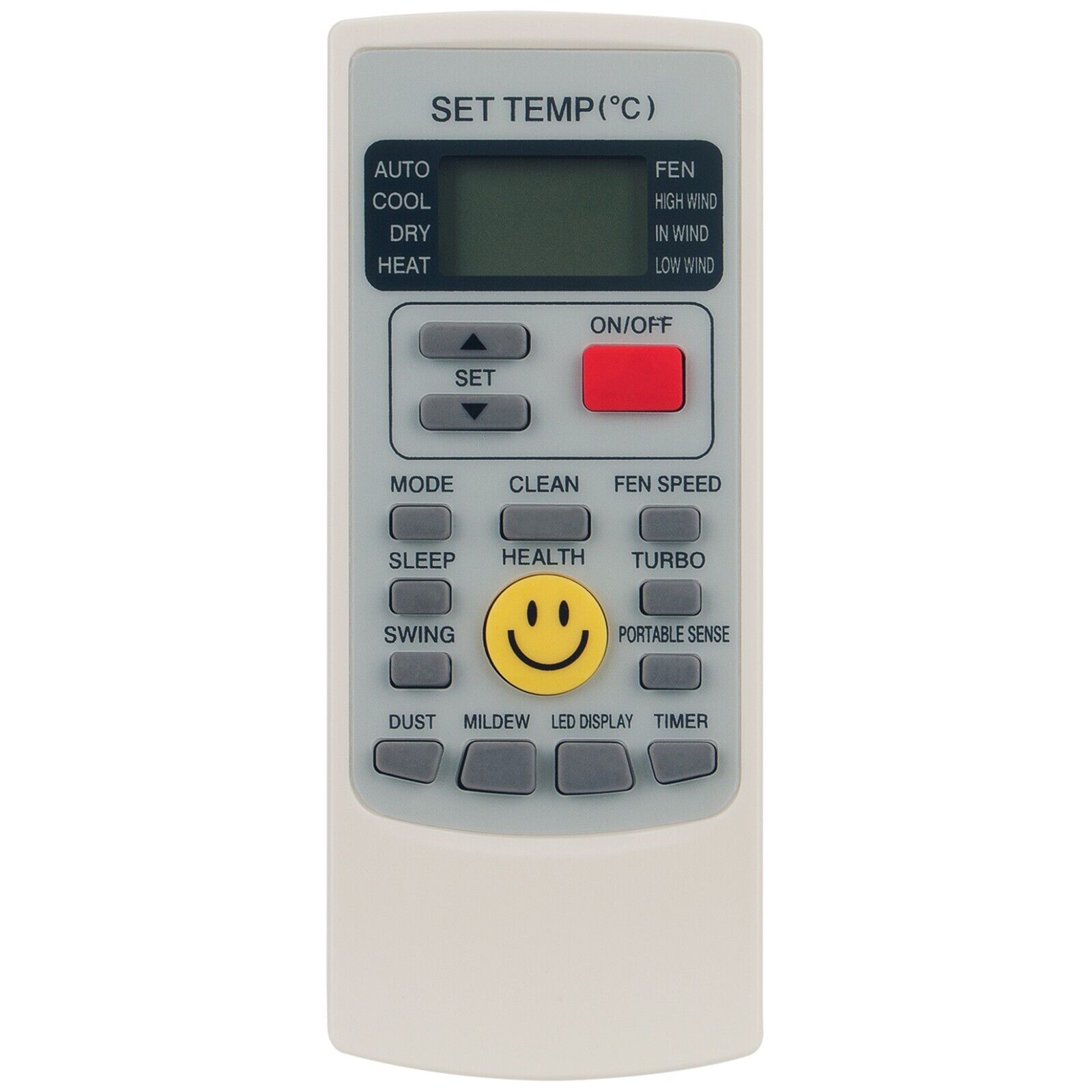 New YKR-H009E Replaced Remote Control Fit for AUX A/C Air Conditioner ...