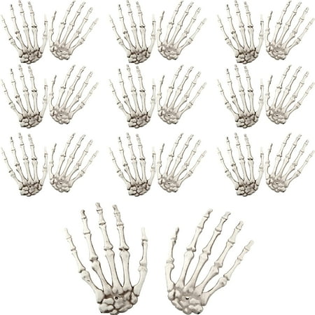 Skeleton Hands Halloween Plastic Life Size Skeleton Hand Decoration for ...