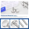 35pcs M5 x 8/10/12/16/20/25/30MM Knurled Round Thumb Screws, Fully ...