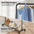 Simple Trending Standard Clothes Clothing Garment Rack with Storage ...