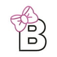 Threadart Machine Embroidery Designs - Bow Alphabet (1) - Walmart.com