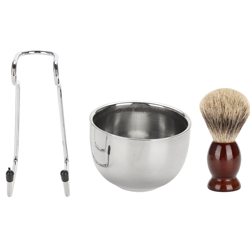 Juego de afeitado de barba Ticfox cuenco profesional Acero inoxidable ...