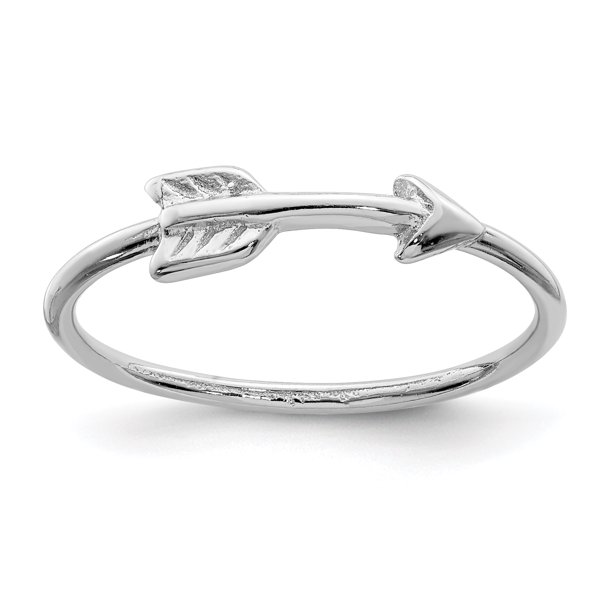 Jewelrypot - Sterling Silver Polished Arrow Ring - Walmart.com ...