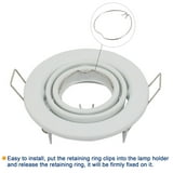 Uxcell MR16 Lamp Retaining Spring Clip Ring Manganese Steel Bulb Holder ...