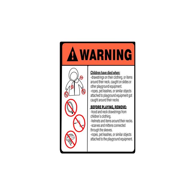 Jensen Swing Products Label S Strangulation Warning Label - Walmart.com
